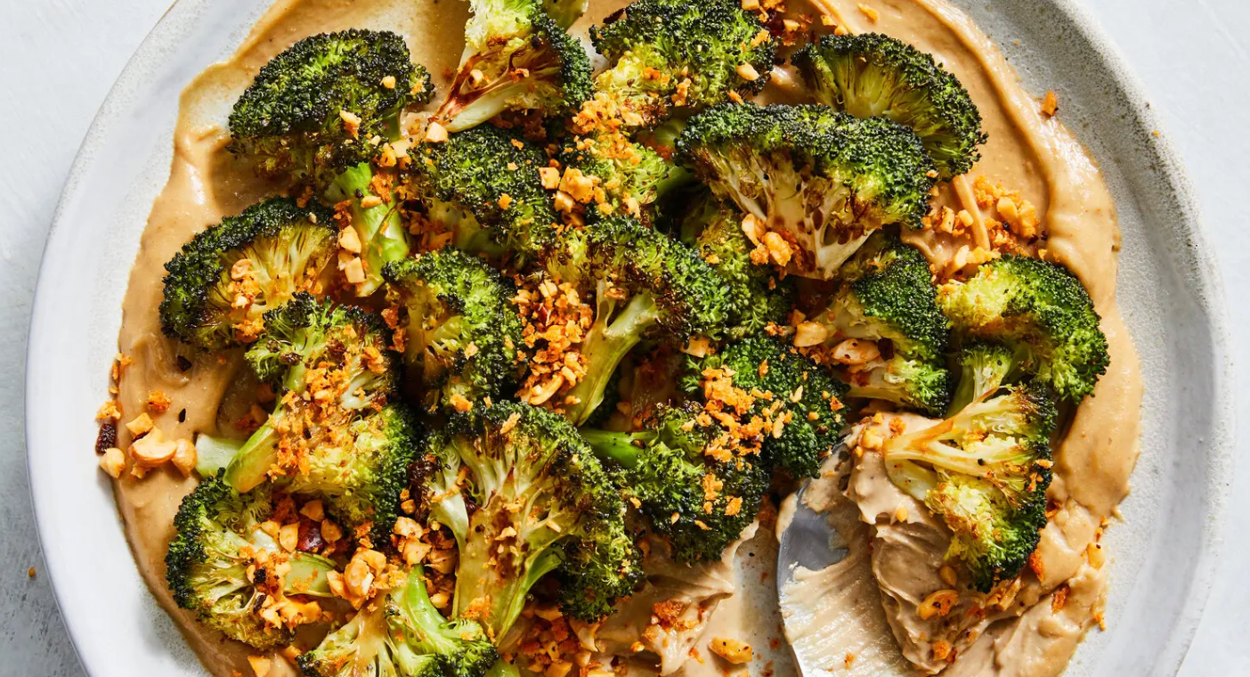 Roasted Broccoli and Whipped Tofu With Chile Crisp Crunch – Gourmetific