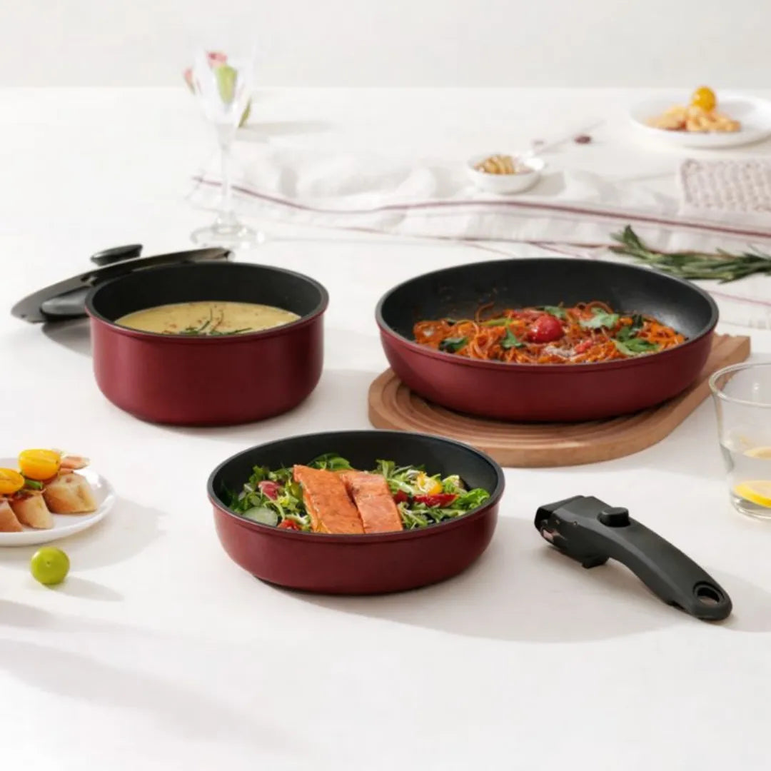 Gourmetific™ Cookware Set - Ember Red